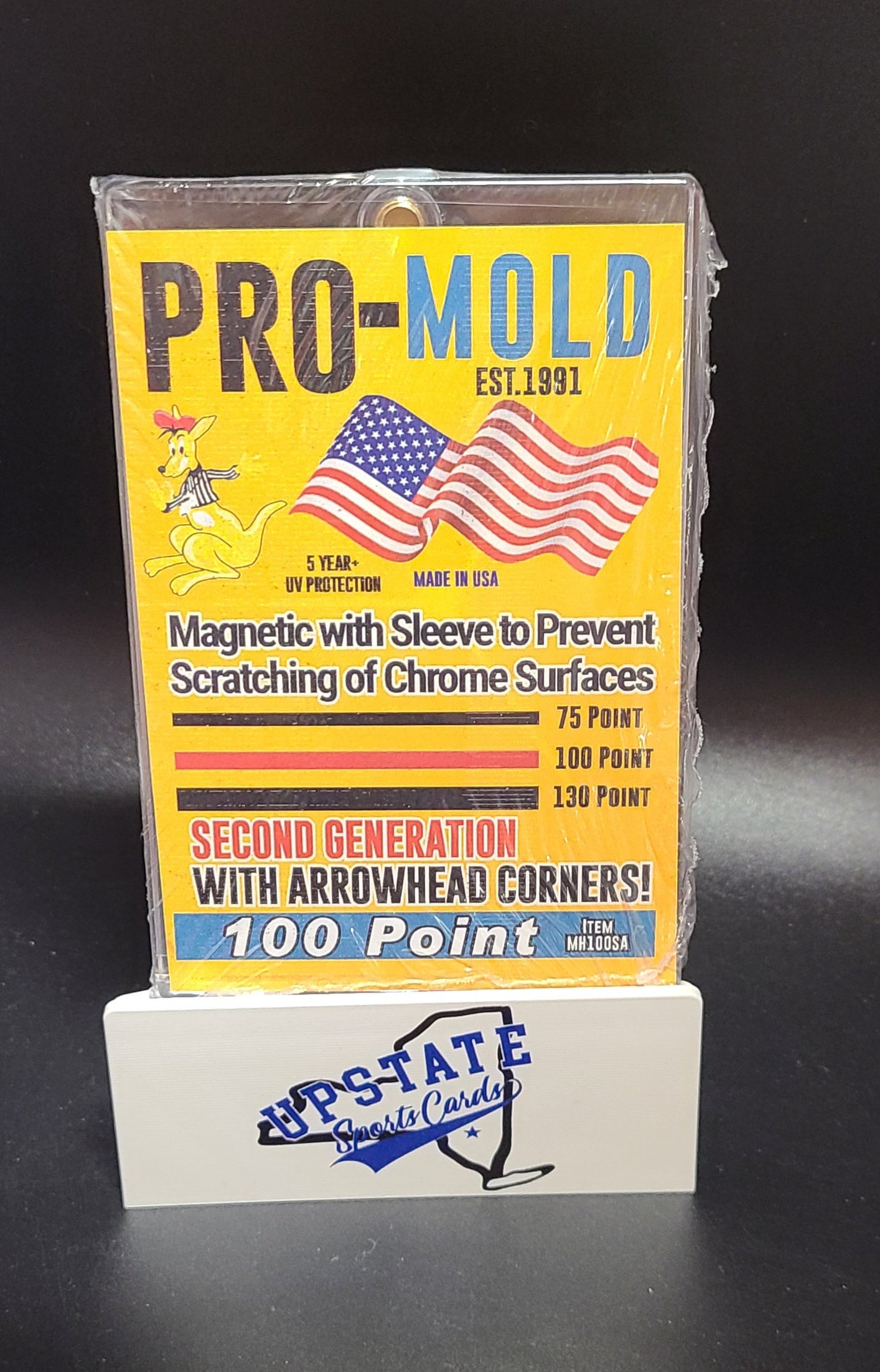 PROMOLD 100 PT MAGNETIC CARD HOLDER WITH SLEEVE | Upstate Sports Cards
